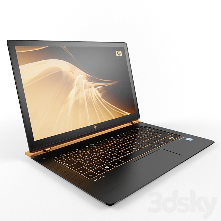 Laptop HP Spectre 13 - PC & other electronics - 3D model