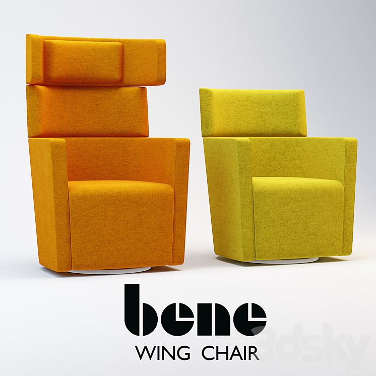 Bene - PARKS Wing Chair - Arm chair - 3D model