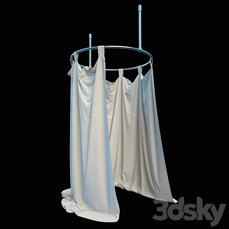 CUBICLE - DRESSING CURTAINS - Shop - 3D model