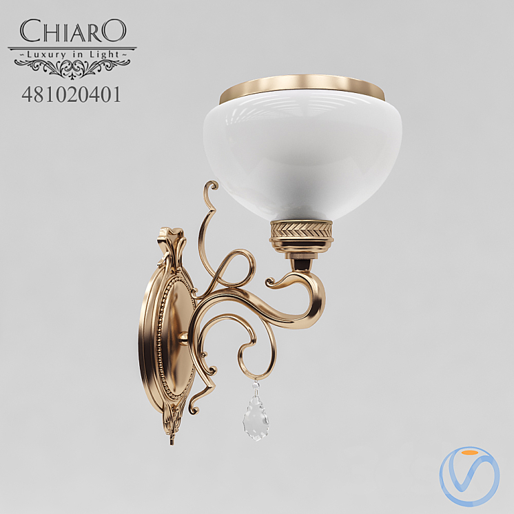 CHIARO ARB AMANDA - Wall light - 3D model