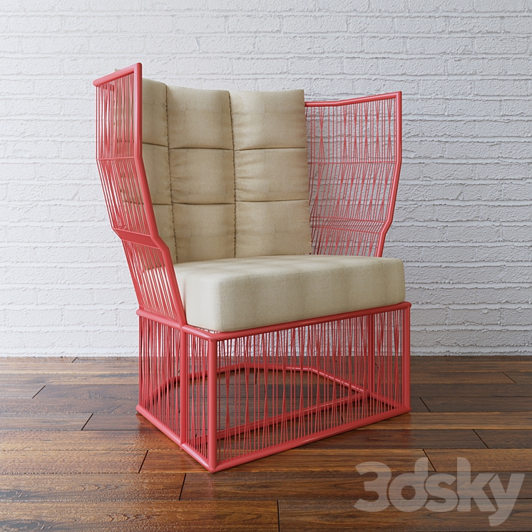 Calyx chair - Arm chair - 3D model