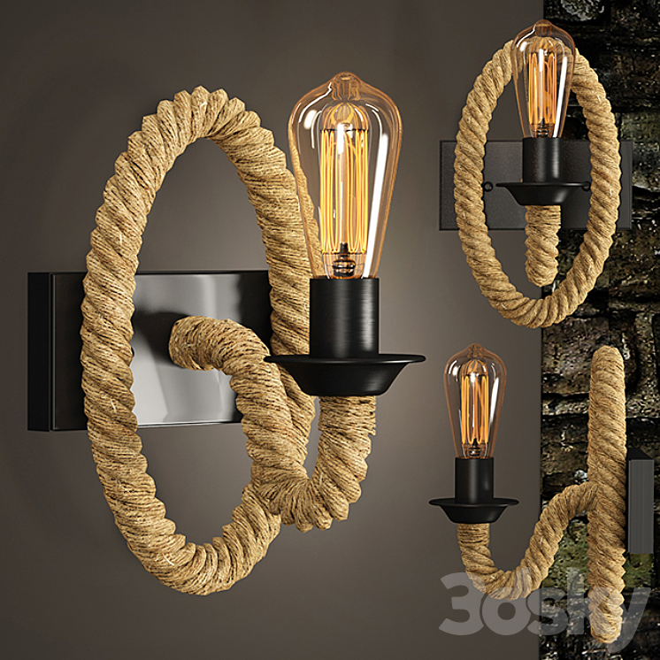 LOFT ROPE BRA - Wall light - 3D model