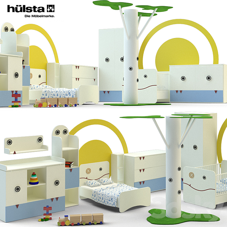 Children's furniture Hulsta - Full furniture set - 3D model