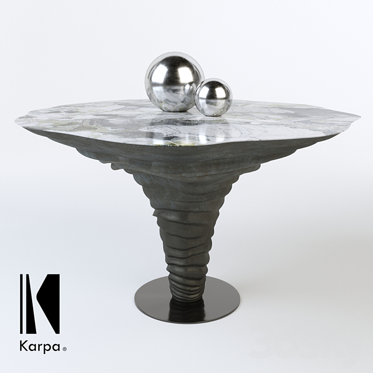 Karpa Kenya K2001 Small Dining Table - Table - 3D model