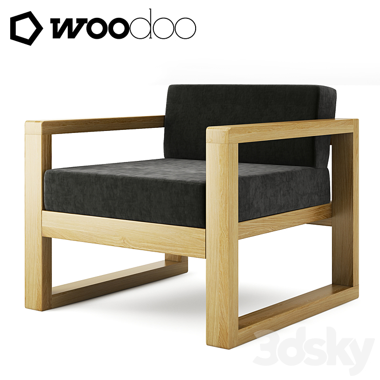 WOO DOO Chair EDISON - Arm chair - 3D model
