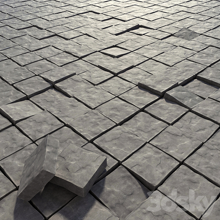 Paving old title - Paving - 3D model