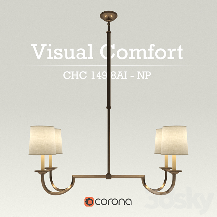 Visual Comfort CHC1498AI-NP - Pendant light - 3D model