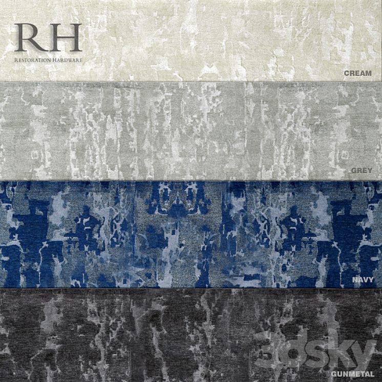 RH Reve Rug - Carpets - 3D model