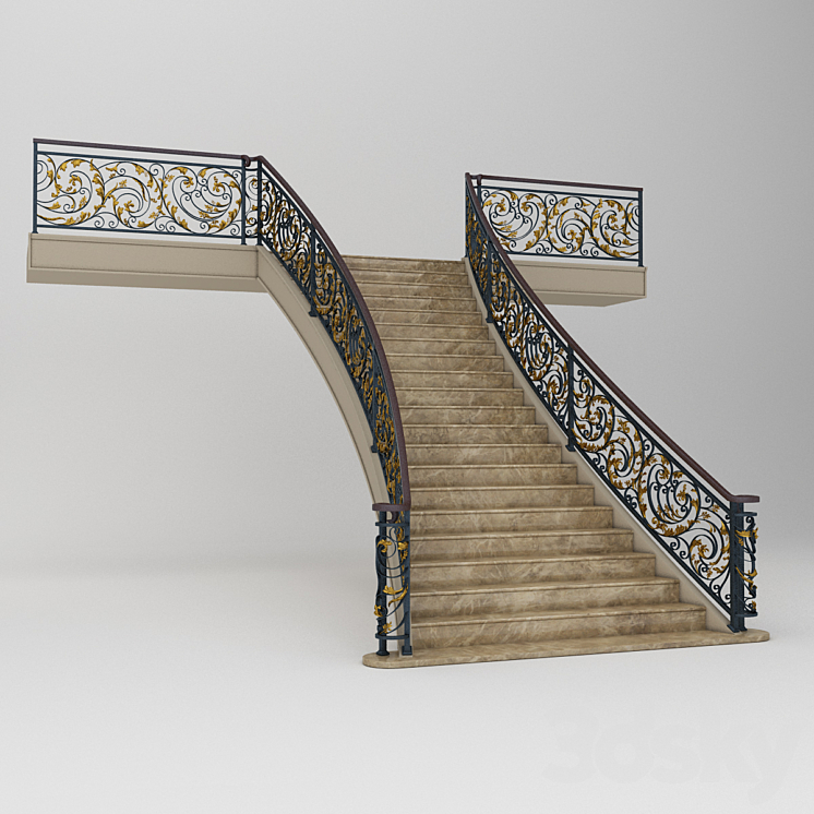 Grand Staircase Classic - Staircase - 3D model