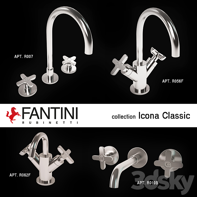 Fantini taps collection Icona Classic - Faucet - 3D model