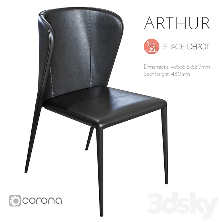 ARTHUR - Chair - 3D model
