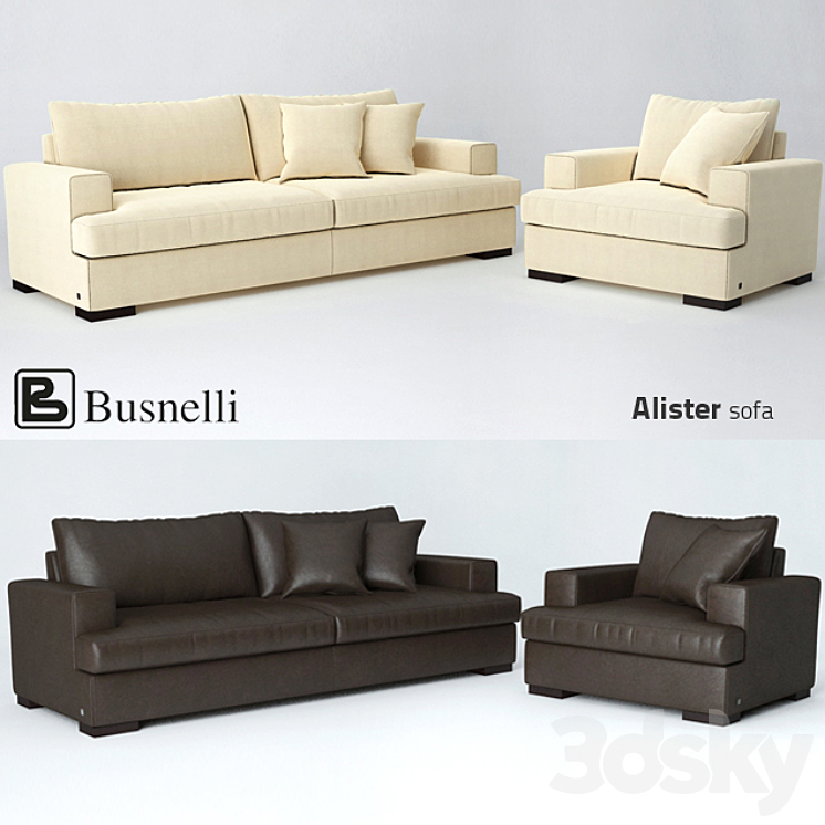 Busnelli Alister sofa - Sofa - 3D model