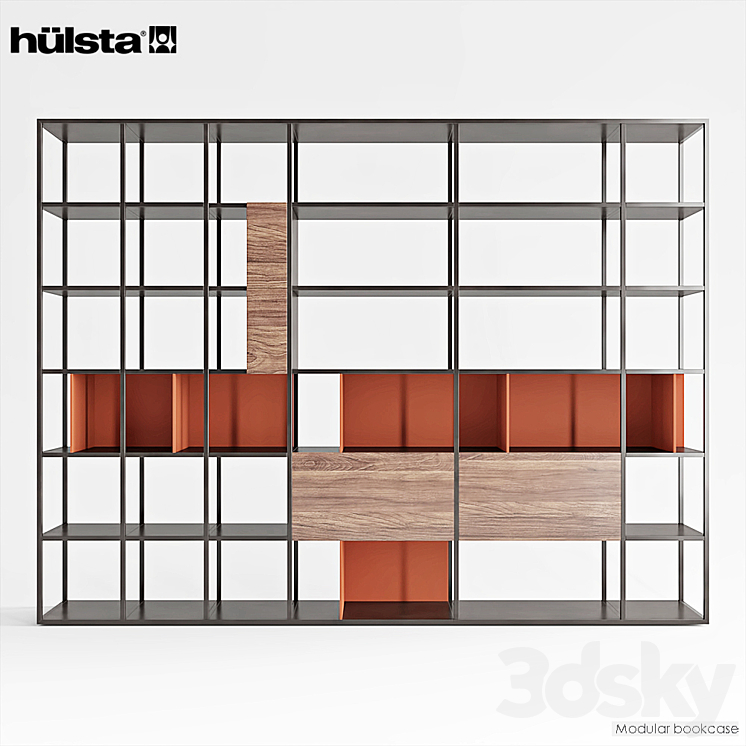Shelving Hulsta Regal 960004 - Rack - 3D model