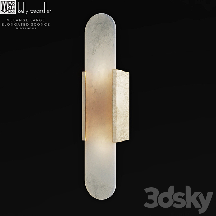 Kelli Wearstler MELANGE LARGE ELONGATED SCONCE - Wall light - 3D model