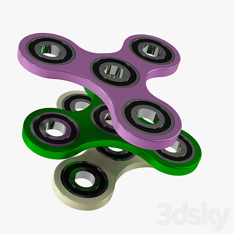 Spinner spinning wheel - Toy - 3D model