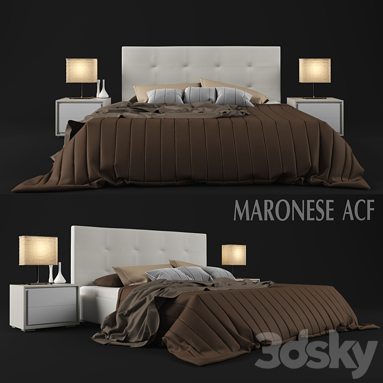 DEDALO_MARONESE_ACF - Bed - 3D model