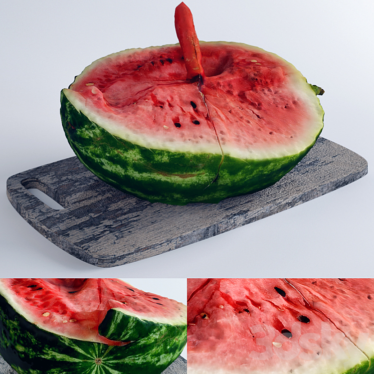 Watermelon - Food and drinks - 3D model