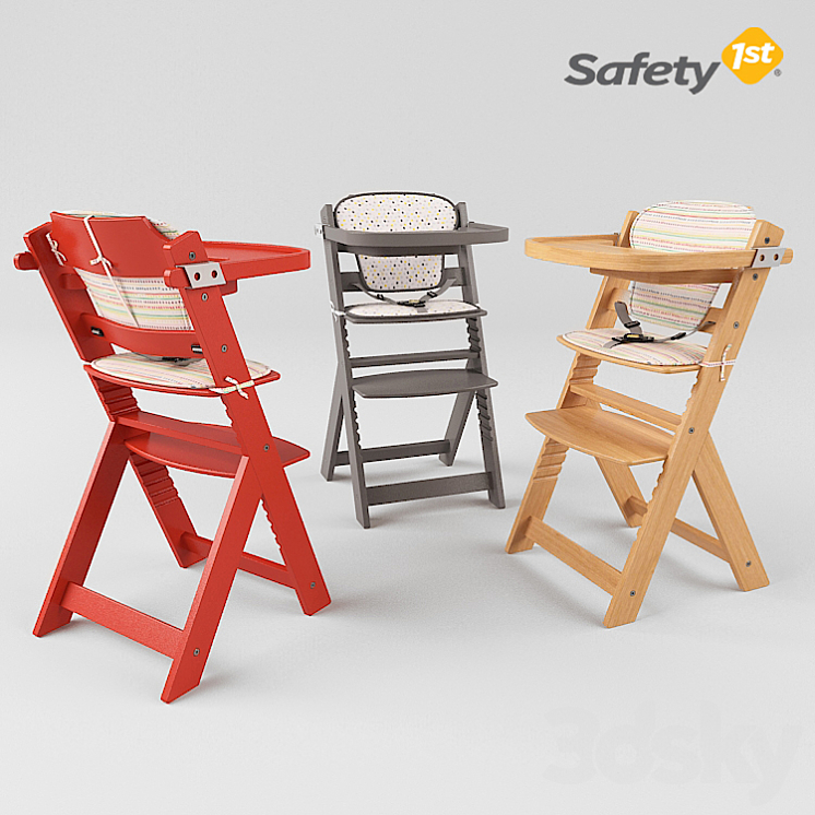 Timba, Safety 1st - Table + Chair - 3D model