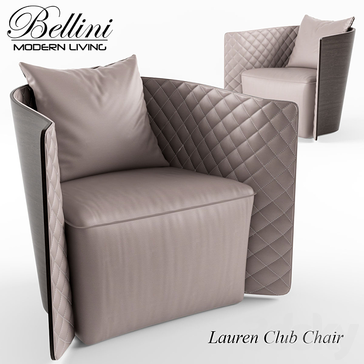Lauren Club Chair-01 - Arm chair - 3D model