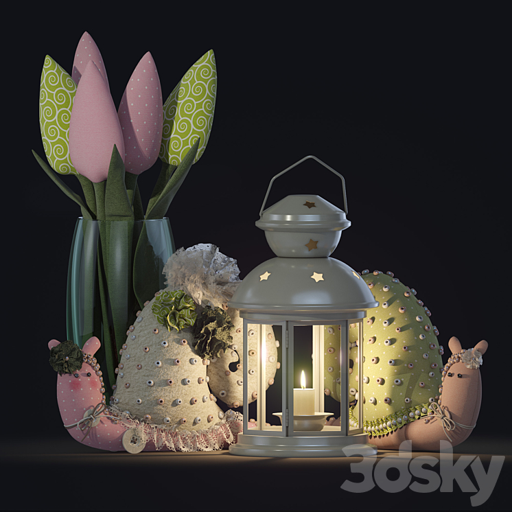 Decor Tilda - Decorative set - 3D model