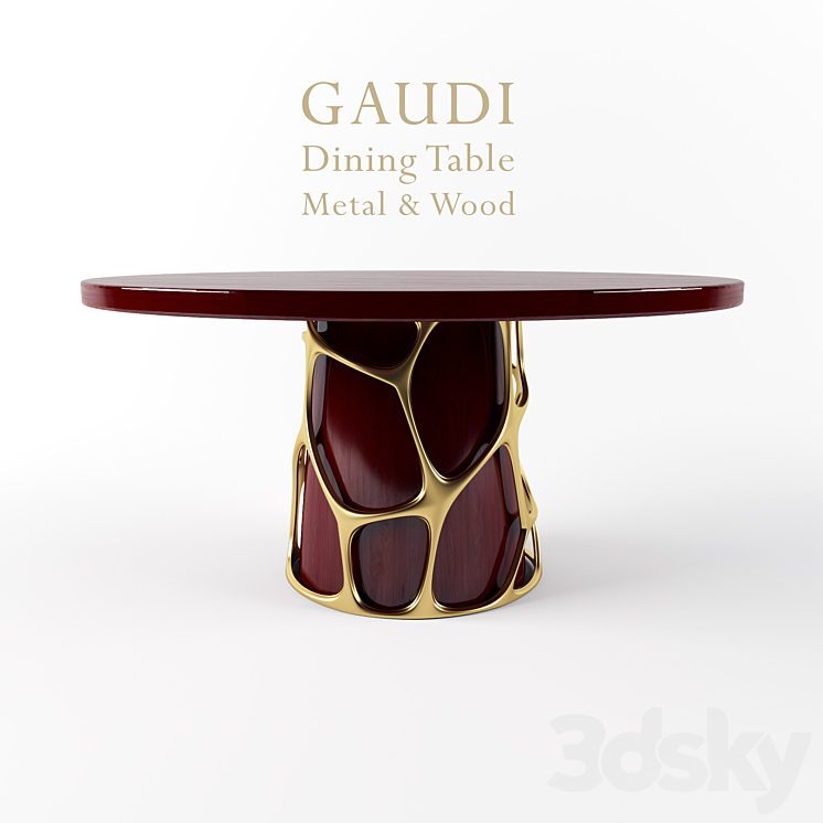 Gaudi Dinning Table - Table - 3D model