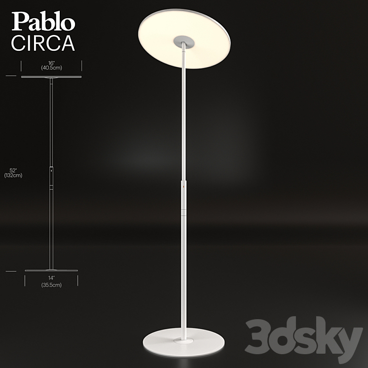 Pablo, Circa Floor Lamp - Floor lamp - 3D model