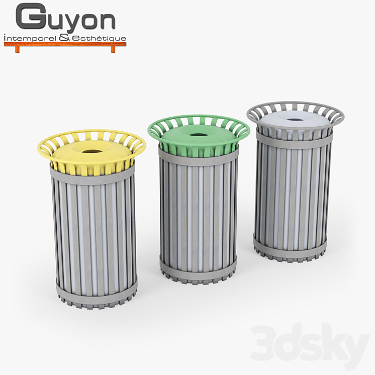 TULIP Waste sorting bin 230 - Urban environment - 3D model