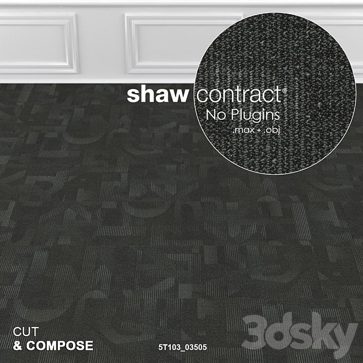 Shaw Carpet Cut Compose Copy No: 1 - Carpets - 3D model