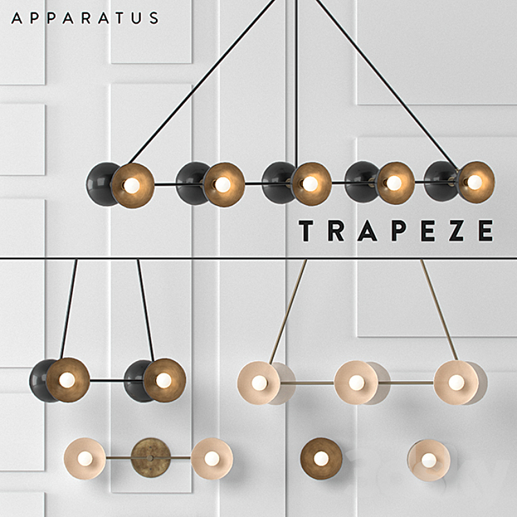 Apparatus Trapeze Set - Pendant light - 3D model
