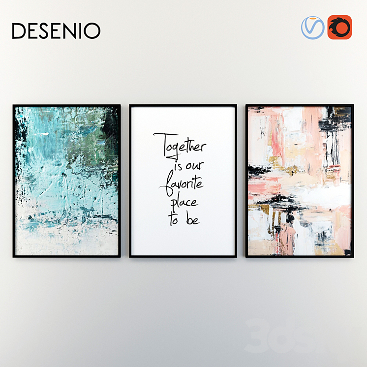 Triple Posters Vol 2 - Frame - 3D model