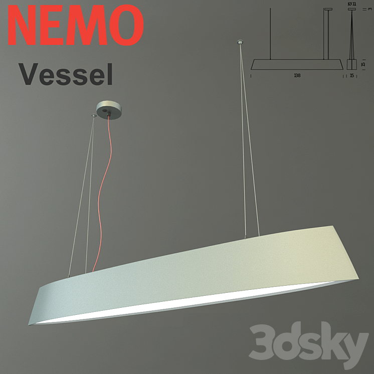 Nemo Vessel - Pendant light - 3D model