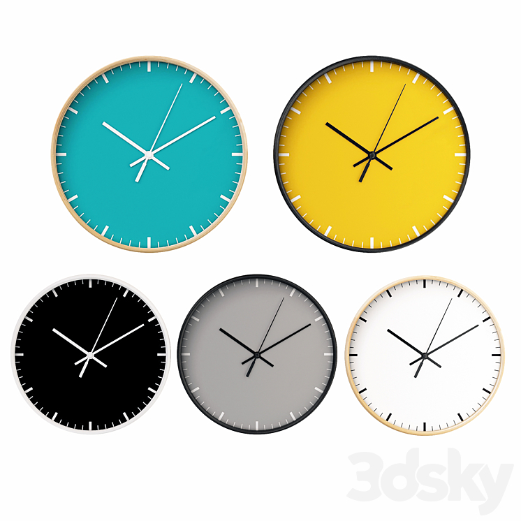 Wall clock 17 - Watches & Clocks - 3D model