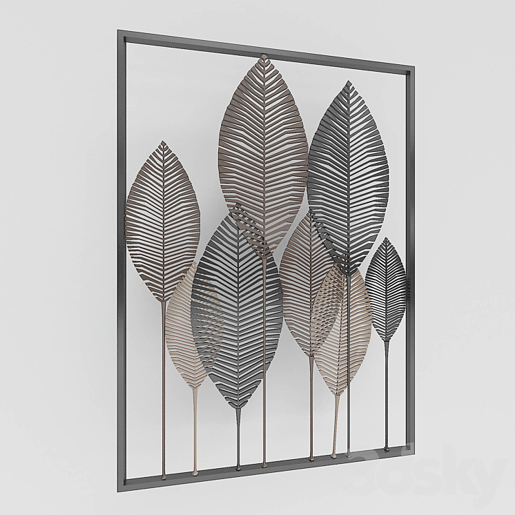 panel leaves - Other decorative objects - 3D model