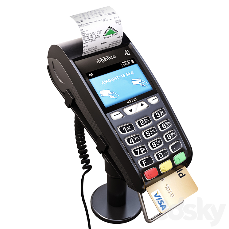 Pos Terminal ingenico ict250 - Miscellaneous - 3D model