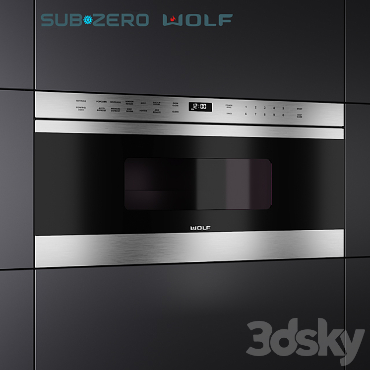 Microwave MD30TE / S - by SubZero-Wolf - Kitchen appliance - 3D model
