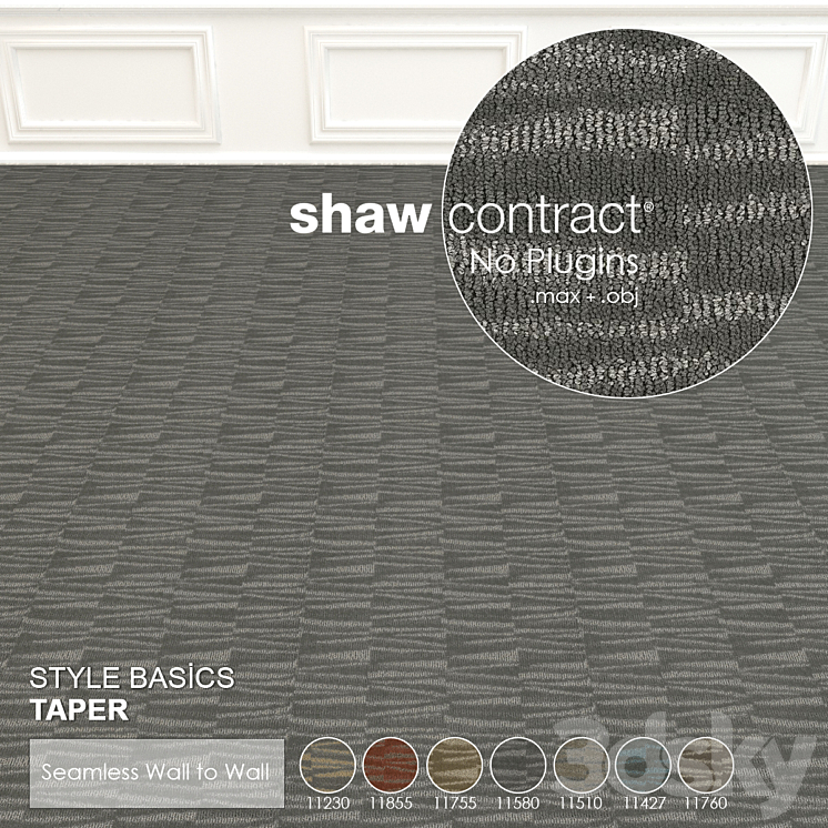 Shaw Carpet Style Basics Wall to Wall Floor 1 - Carpets - 3D model