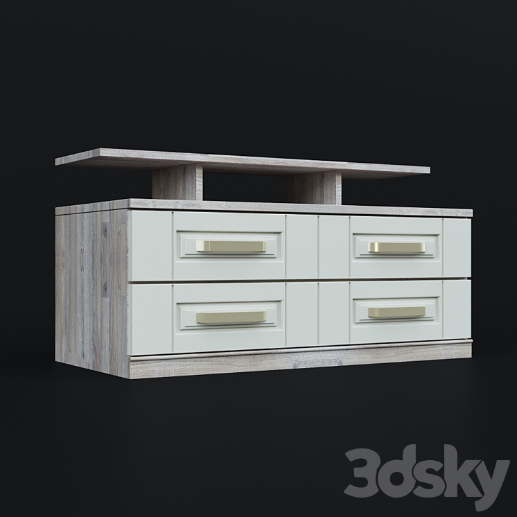 TV stand for TV Provence - Sideboard & Chest of drawer - 3D model