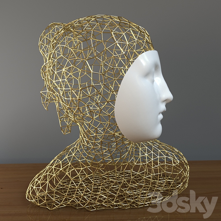 Modern Wire Nymph Sculpture - Sculpture - 3D model