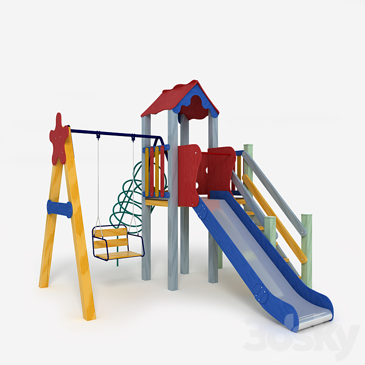 Game complex - Playground - 3D model