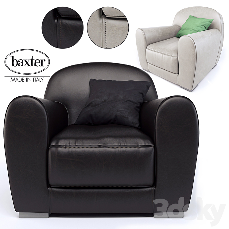 Baxter Amburgo Armchair - Arm chair - 3D model