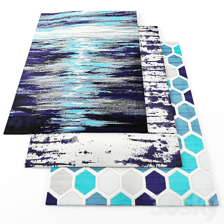 Metropolis Rug - Carpets - 3D model