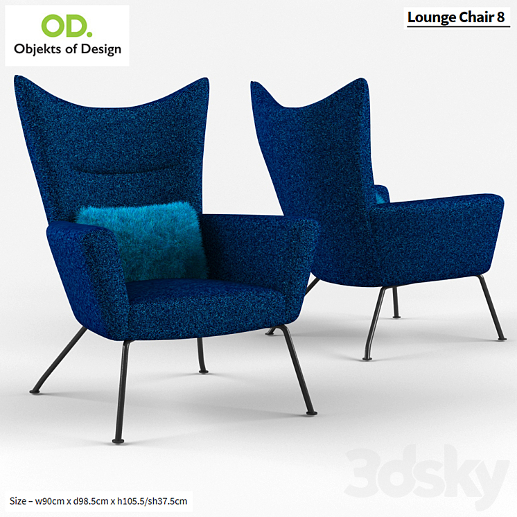 Objekt Design Lounge Chair 8 - Arm chair - 3D model