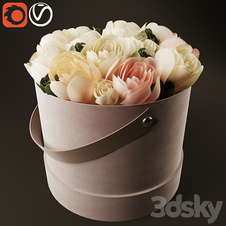 FLOWER BOX - Bouquet - 3D model