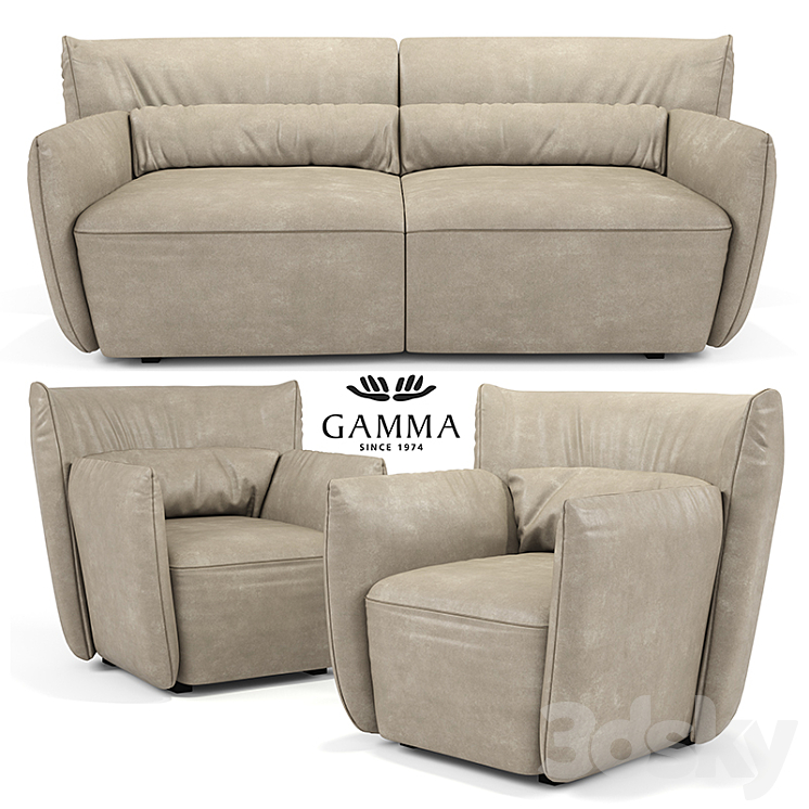 GAMMA TULIP - Sofa - 3D model