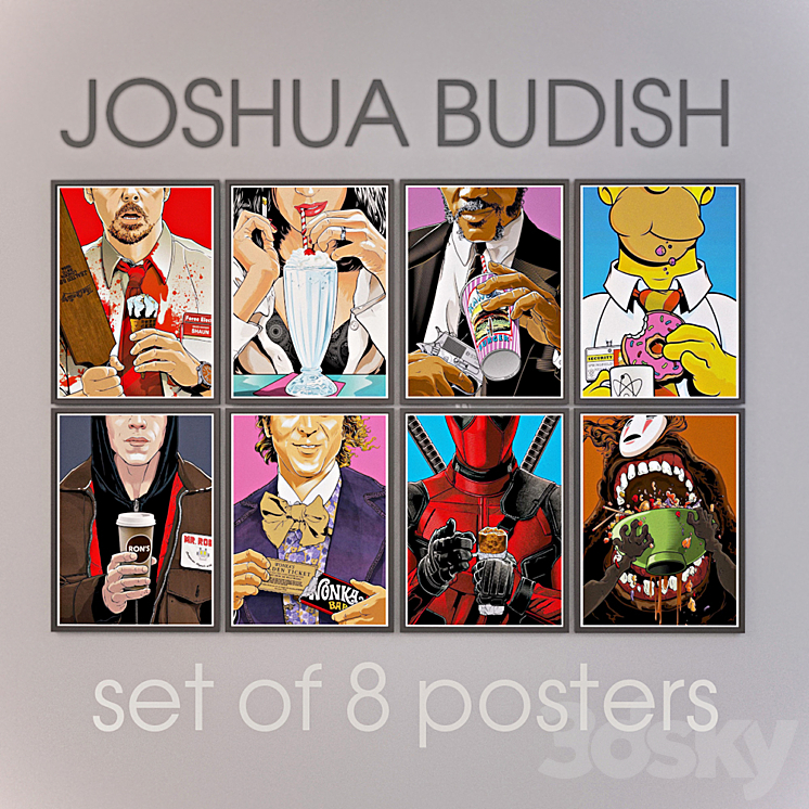 posters JOSHUA BUDICH - Other decorative objects - 3D model
