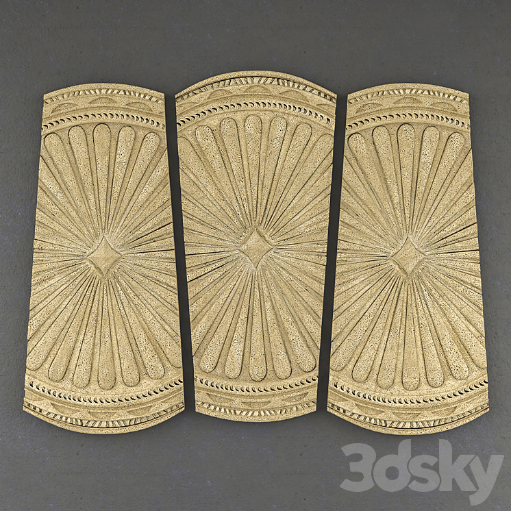 DECORATIVE TRIPTYCH I - Other decorative objects - 3D model