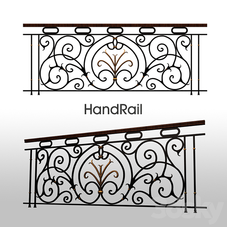 handrail - Staircase - 3D model