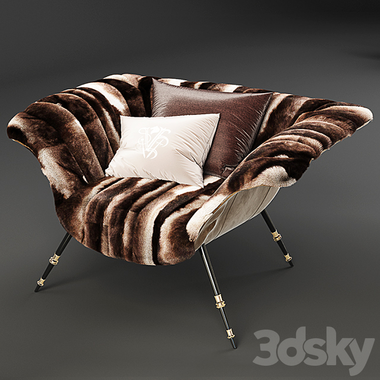 Visionnaire Vanity Fair - Arm chair - 3D model