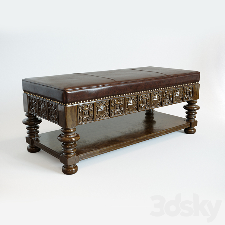 American Drew Casalone Bed Bench 410480 - Other soft seating - 3D model