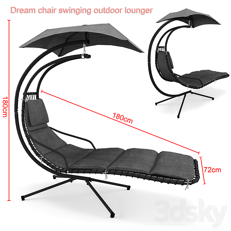 Dream chair swinging outdoor lounger - Other - 3D model